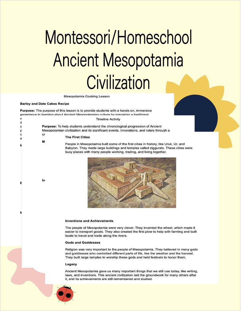 Ancient Mesopotamia Supplemental Writing Curriculum, Montessori Upper ...