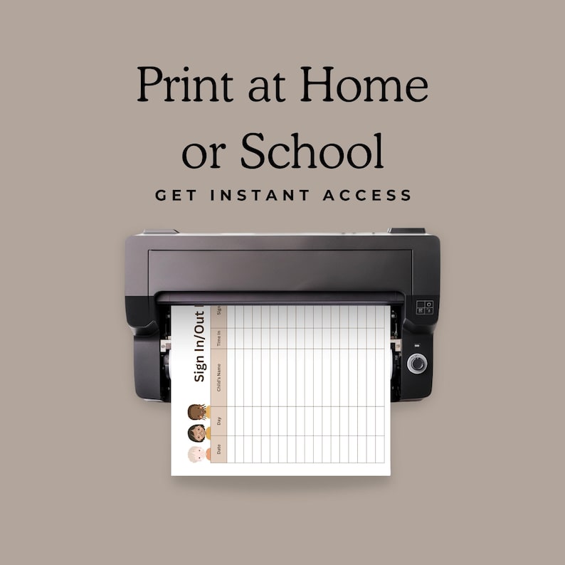 Attendance Sheets - Sign In/out, Weekly, Monthly Logs | Montessori ...