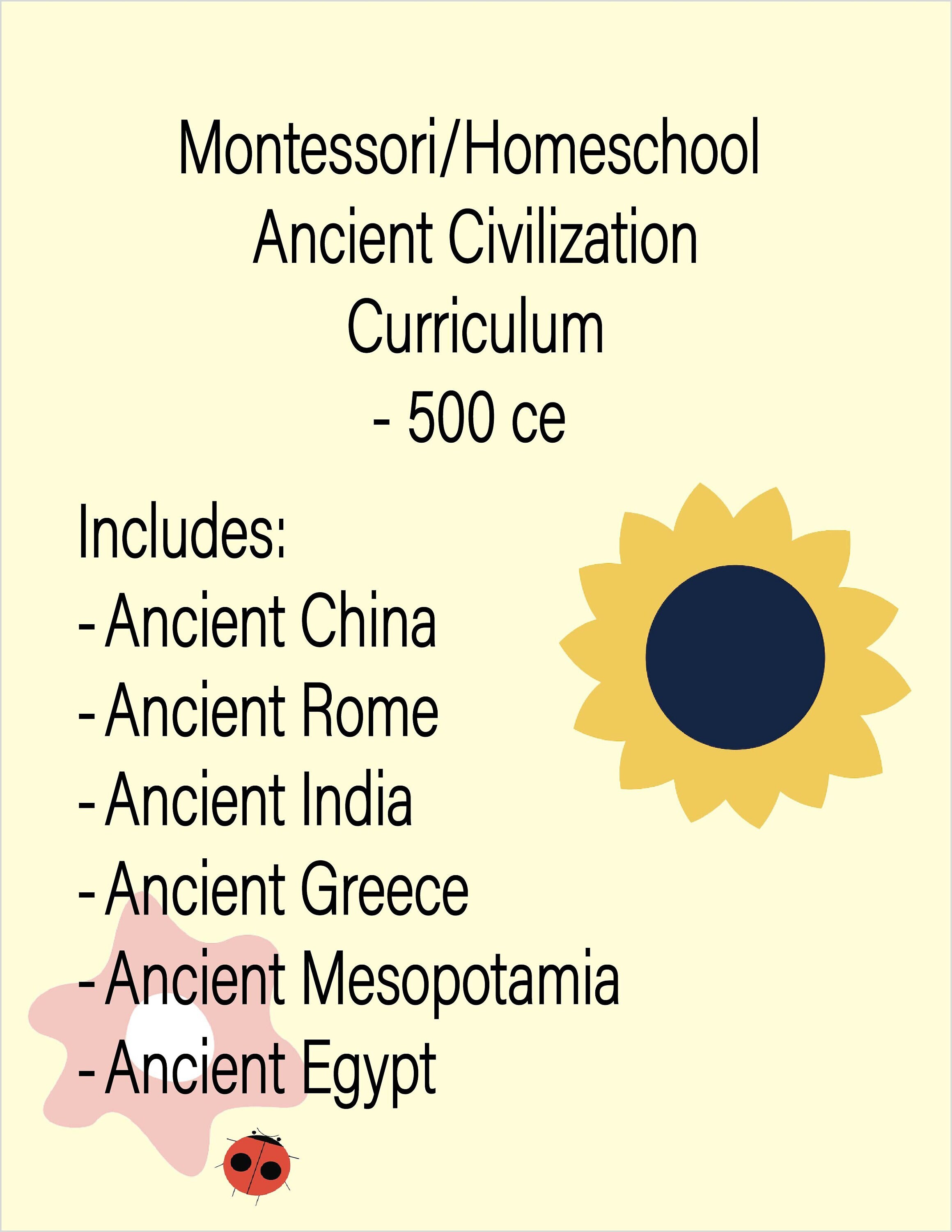 Montessori/homeschool Ancient Civilization Resource Bundle - Etsy