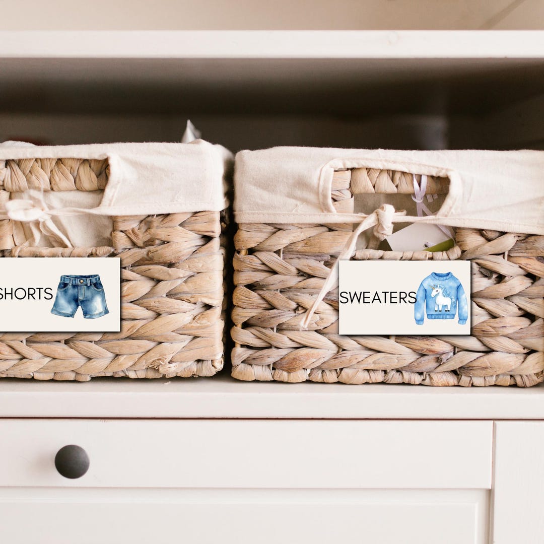 Montessori-inspired Realistic Clothing Labels for Children | Closet ...