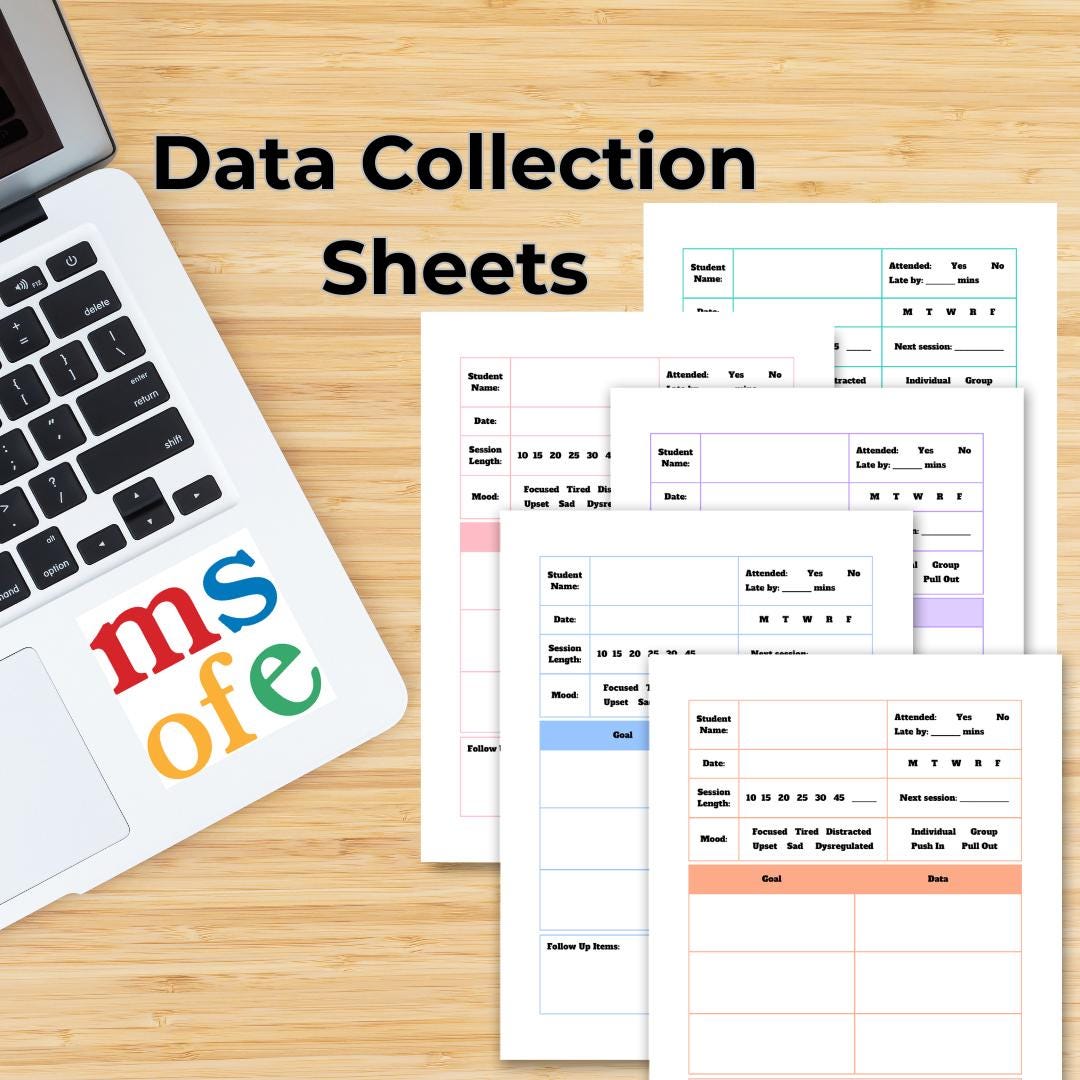 Data Collection Sheets | Special Education | IEP | Coaching ...