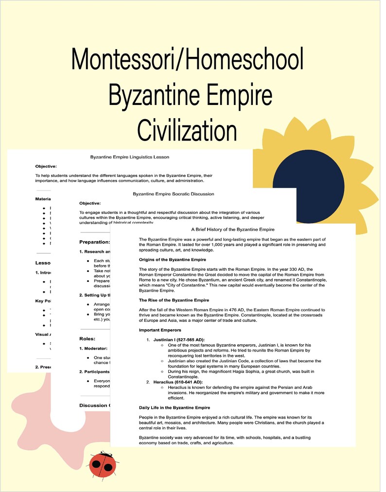 Montessori/homeschool Medieval Civilization Resource Bundle ...