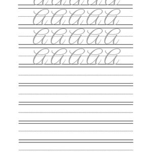Cursive Tracing Handwriting Practice Sheets | Montessori | Primary ...