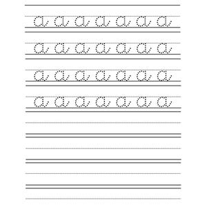 Cursive Tracing Handwriting Practice Sheets | Montessori | Primary ...