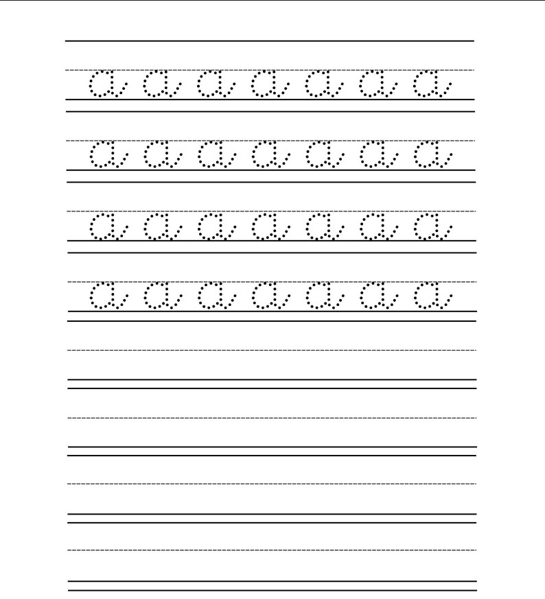 Cursive Tracing Handwriting Practice Sheets | Montessori | Primary ...