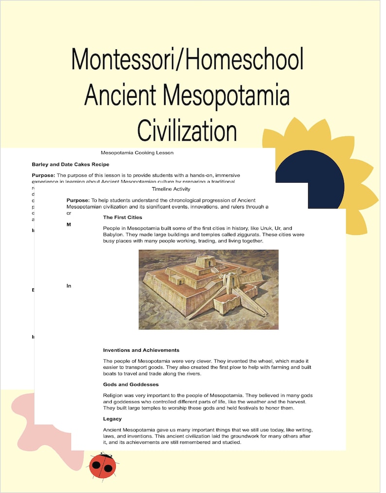 Montessori/homeschool Ancient Civilization Resource Bundle - Etsy