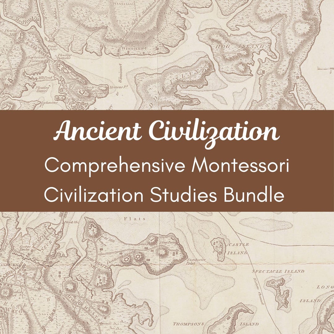 Montessori/homeschool Ancient Civilization Resource Bundle - Etsy