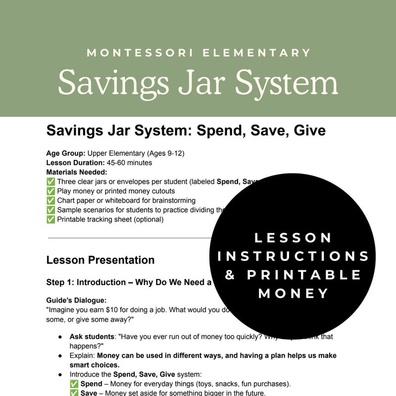 Give Save Spend - Etsy