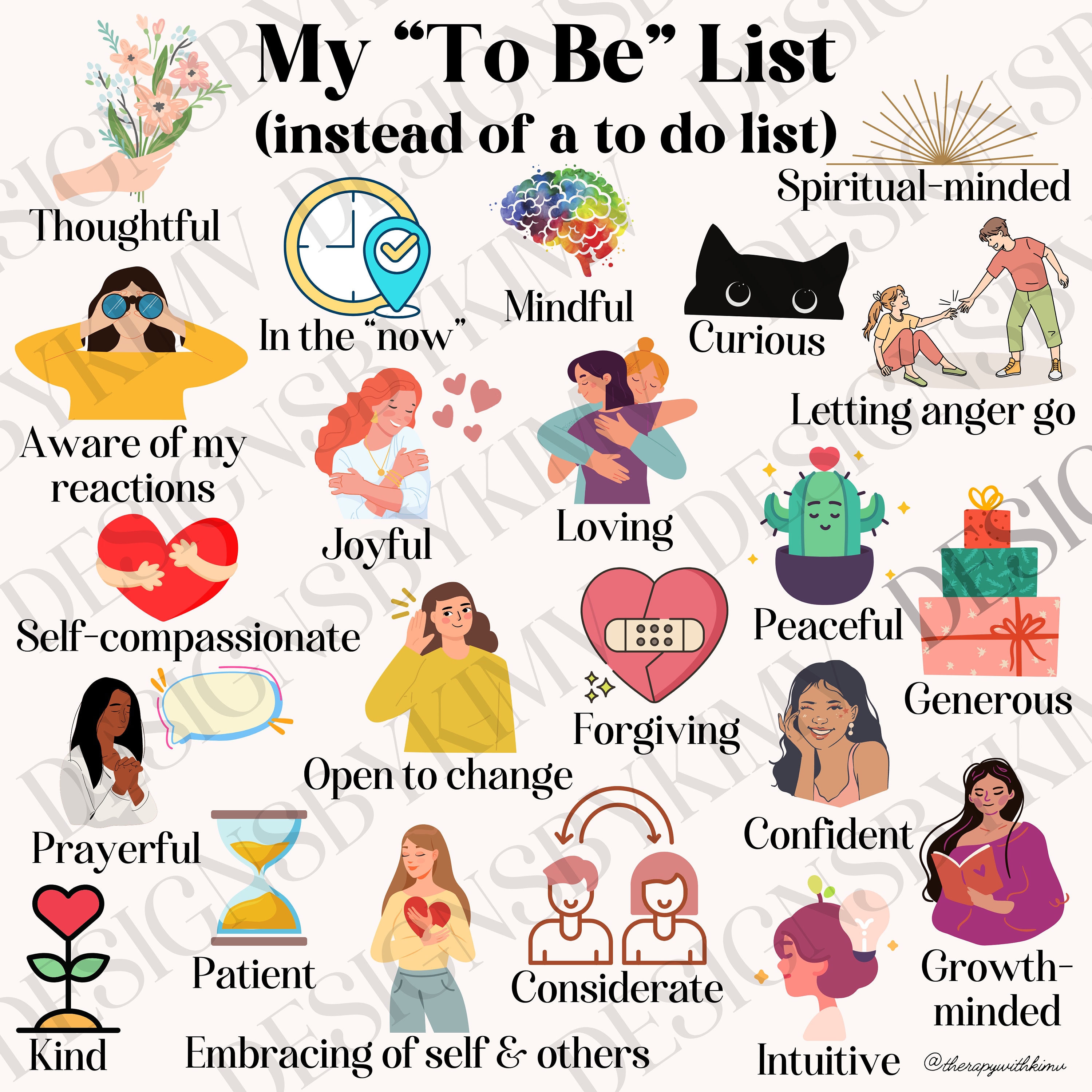 My to Be List Printable Digital Download Mental Health Awareness Image ...