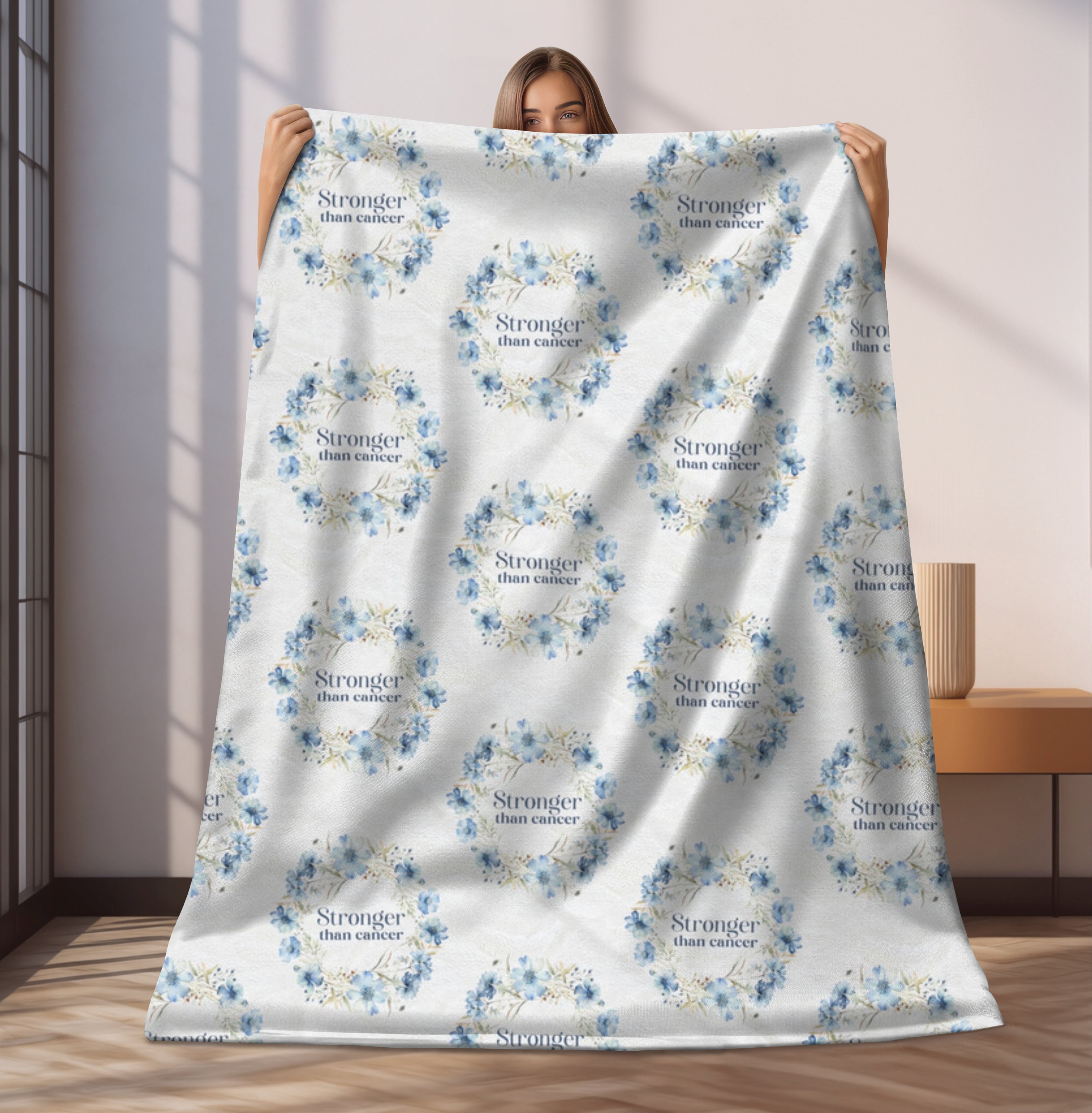 Chemo Blanket Stronger Than Cancer Patient Gift Cancer Blanket Chemo ...
