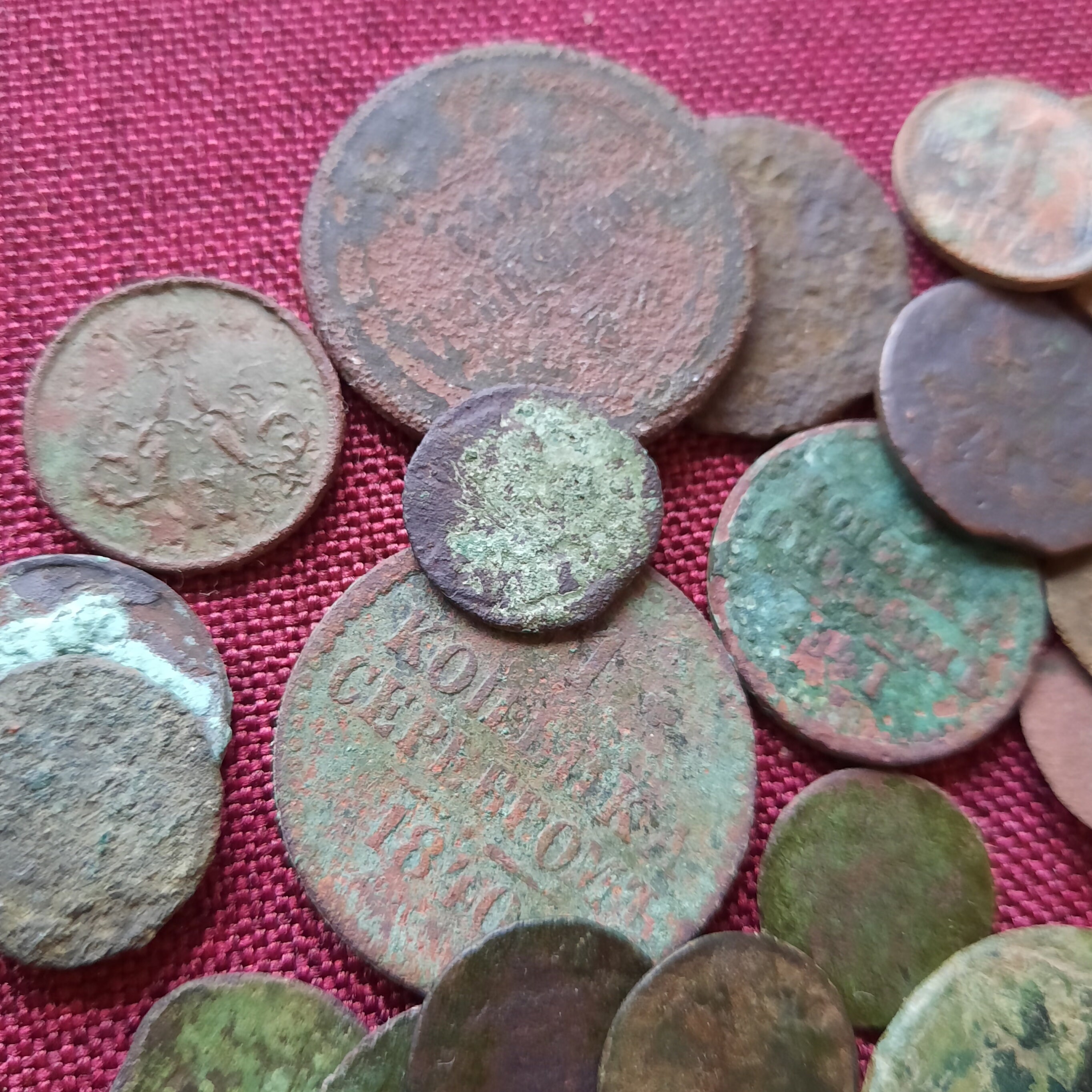 Lot 30 Ancient Coins, Worn Dead Coins for Entourage, Cooper Coins for ...