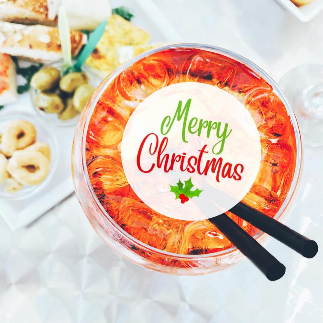 Christmas Edible Cocktail Garnish, Christmas Drink Toppers, Holiday ...