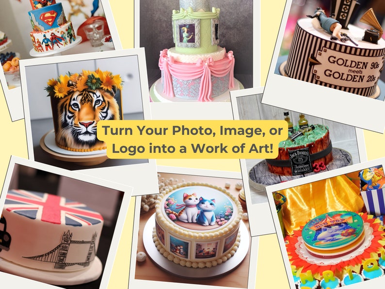 Edible Cake Topper Photo Icing Image for Custom Cakes Cupcakes Cookies ...