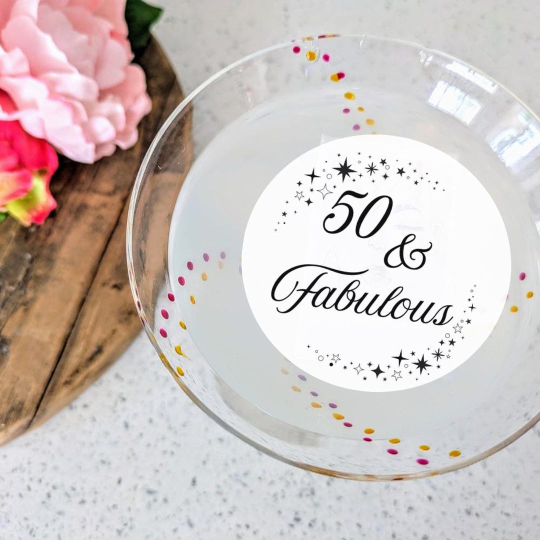 Birthday Cocktail Garnish, Edible Drink Toppers, Personalized Birthday ...