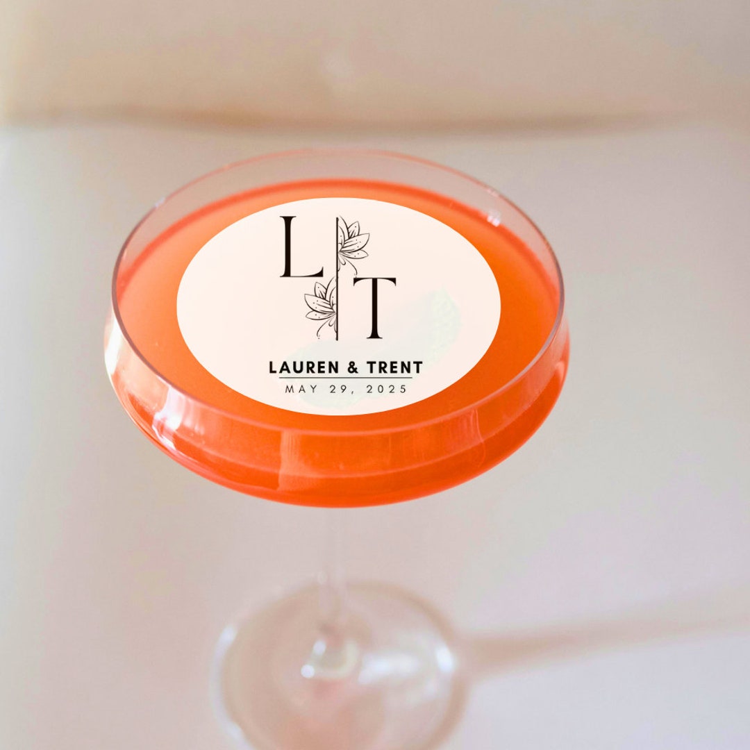 EDIBLE Custom Drink Toppers, Drink Topper Garnish, Bulk Cocktail ...