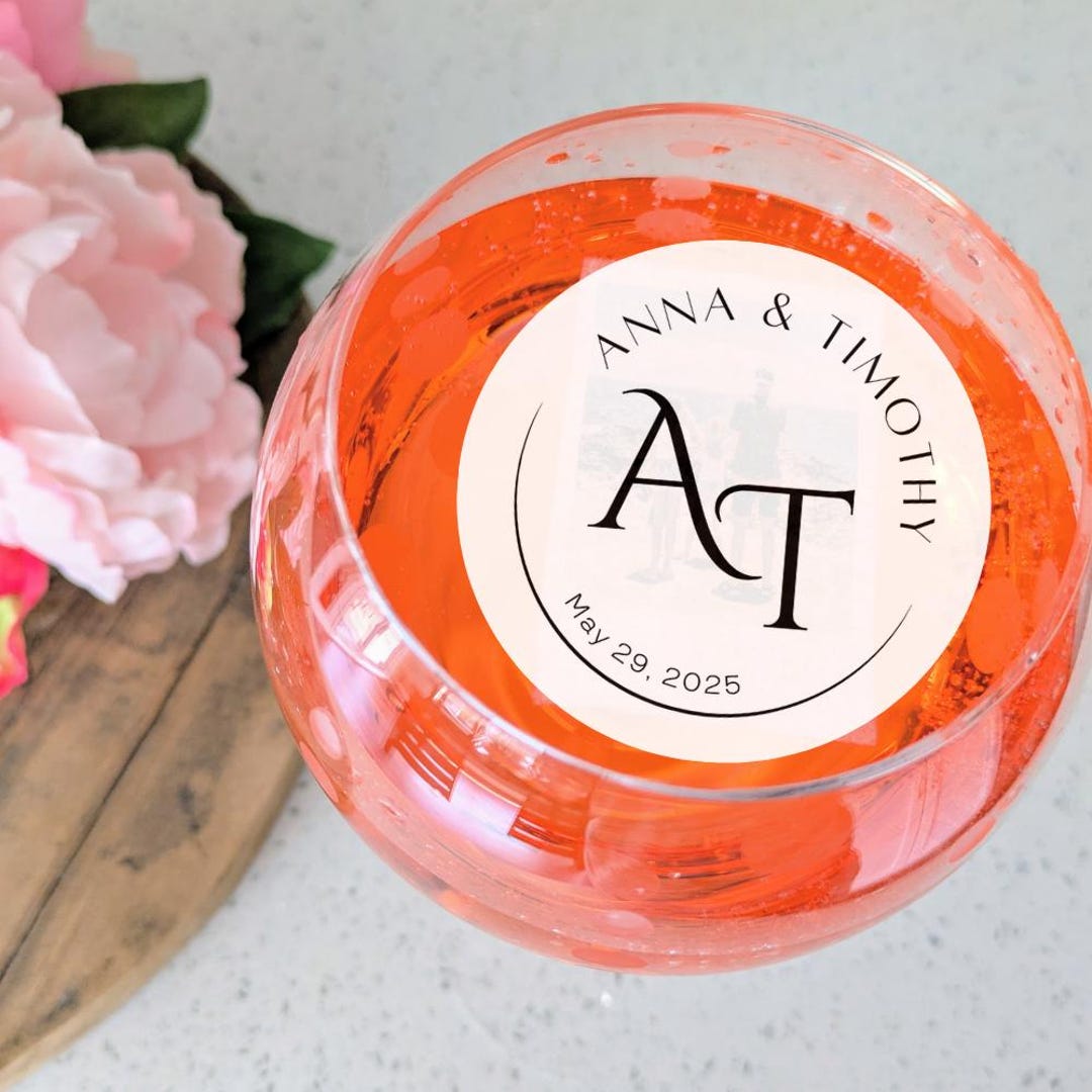 Custom Drink Toppers, Wedding Cocktail Garnish, Signature Monogram ...