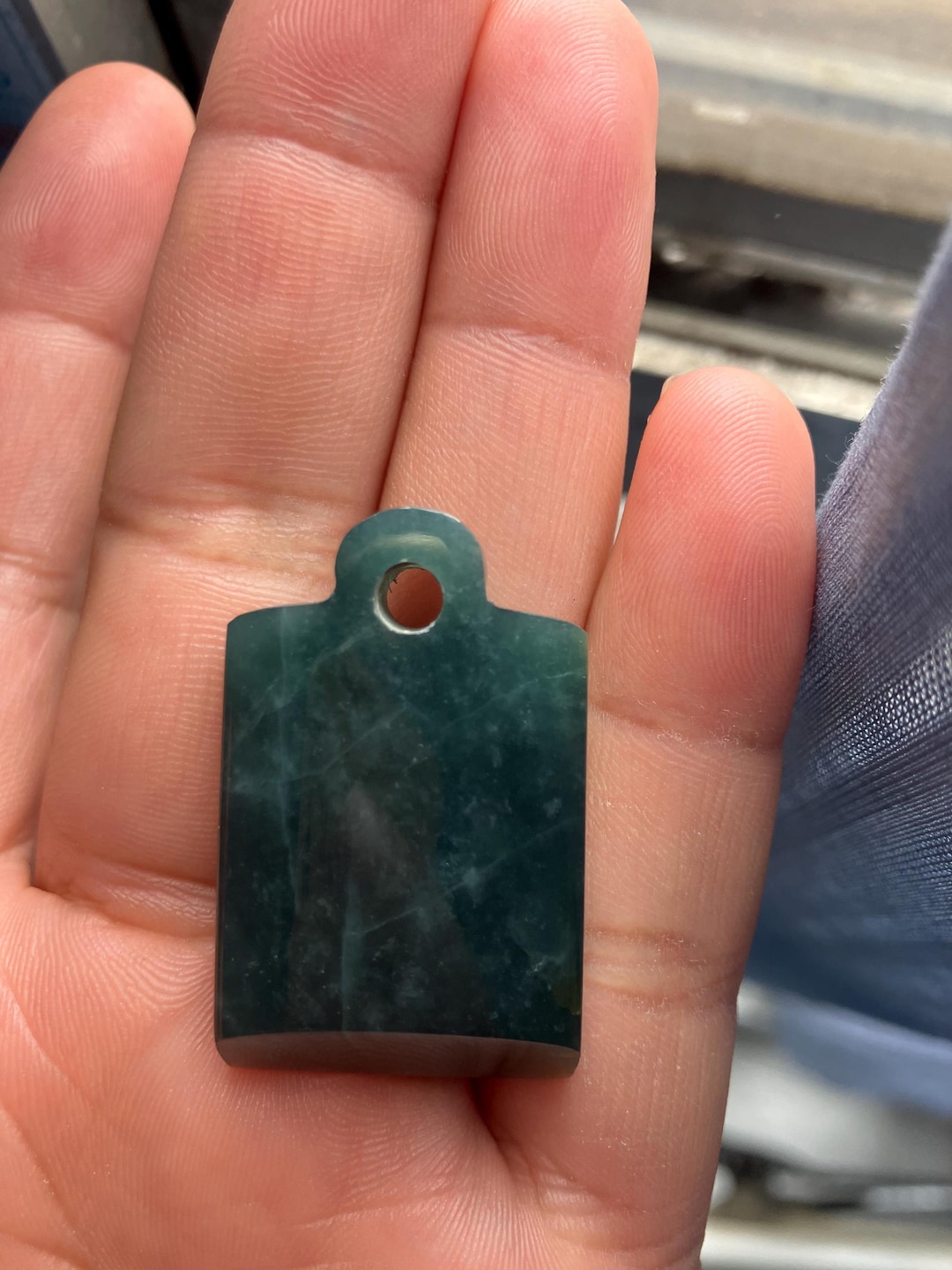 Jadeite Axe/ Axe Pendant/ Adze Celt Toki/ Guatemalan Jadeite/ Necklace ...