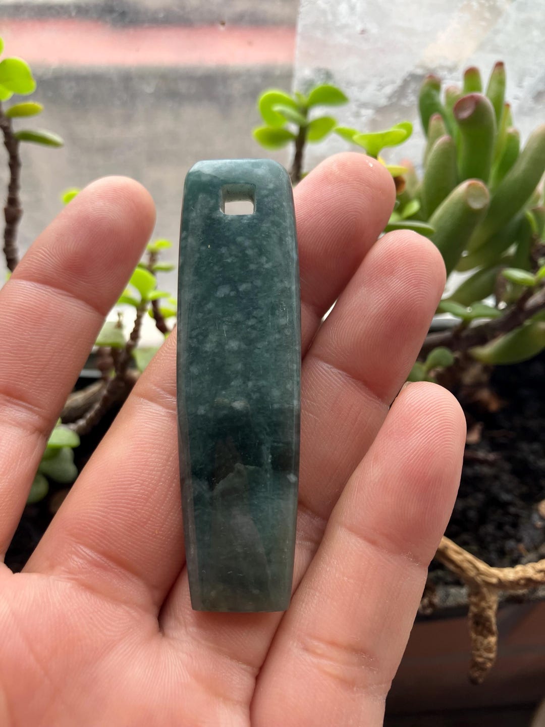 Jadeite Axe/ Axe Pendant/ Adze Celt Toki/ Guatemalan Jadeite/ Necklace ...