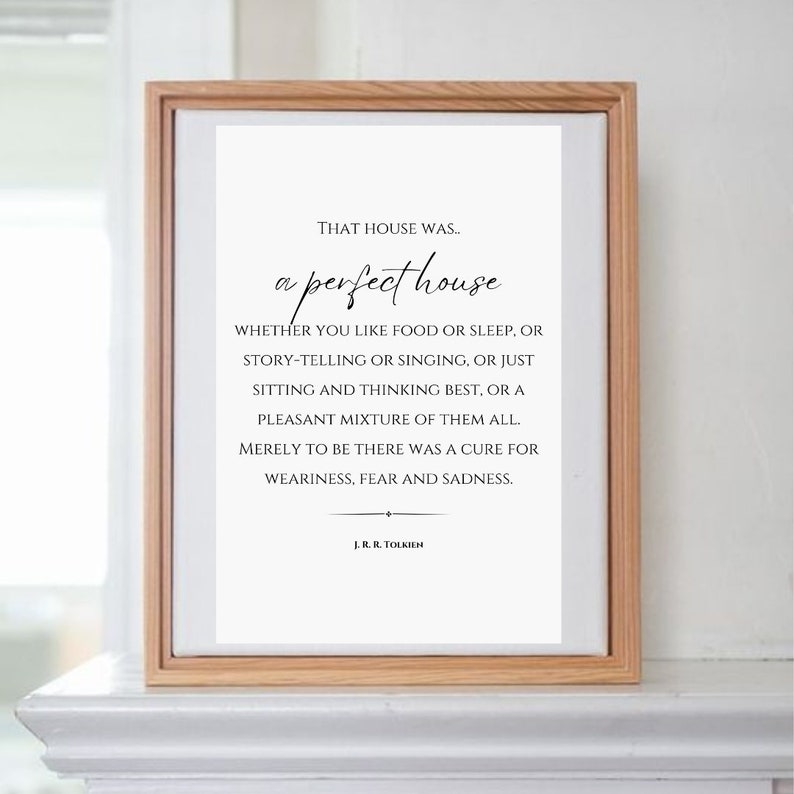 Printable Tolkien Quote Wall Art, Motivational Wall Art, Wall Decor ...