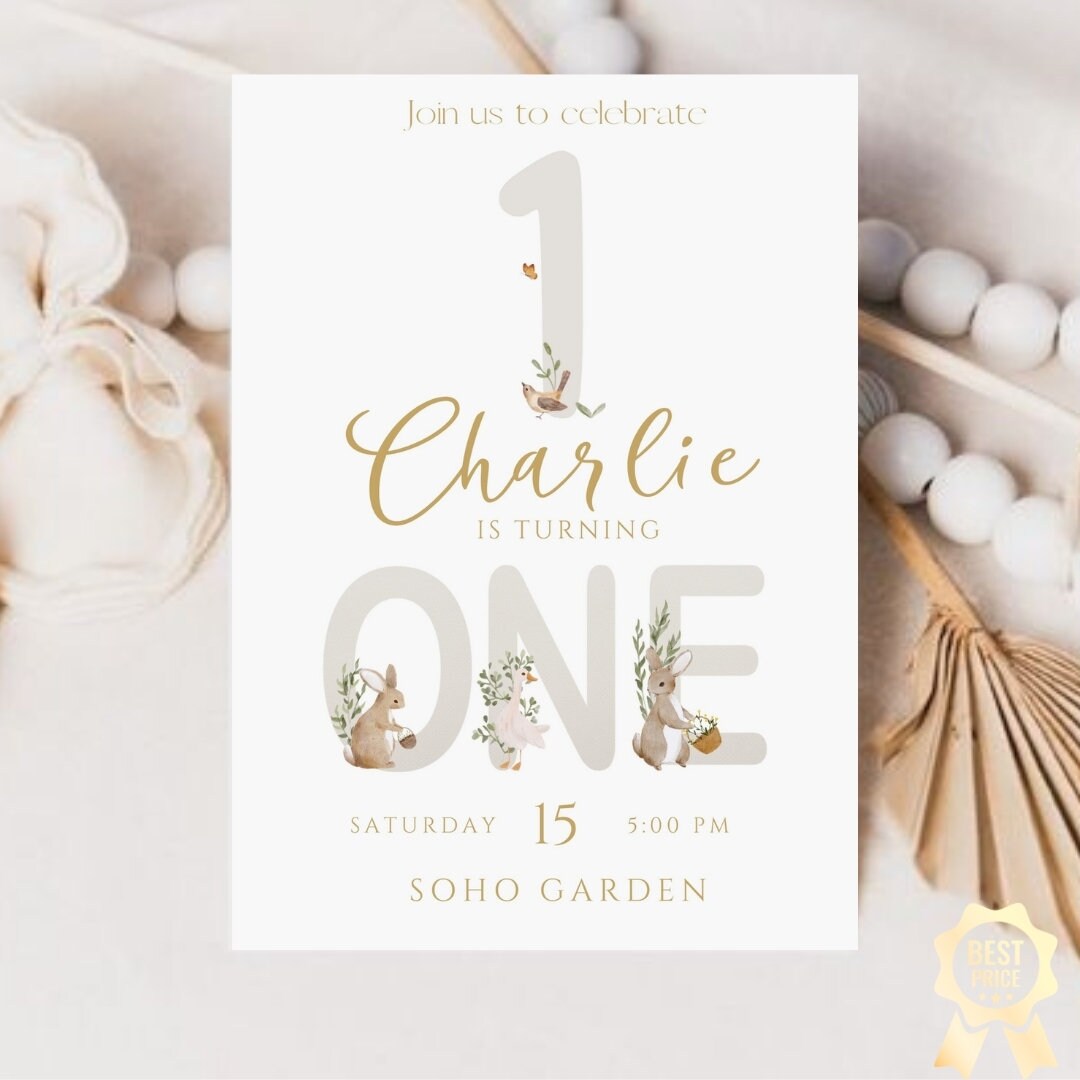 Birthday Celebration Party Invitation Template, Editable Printable ...