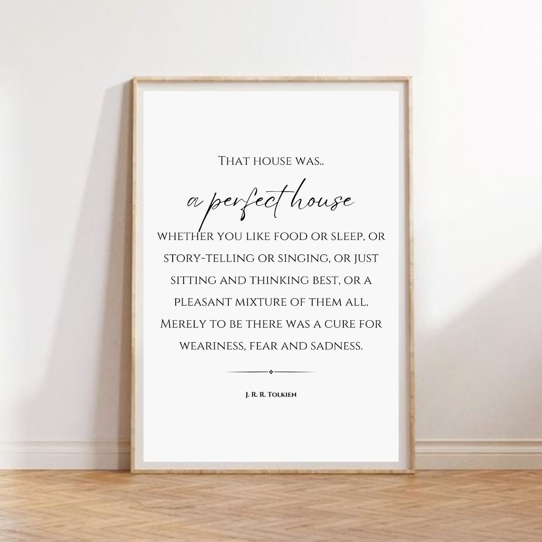 Printable Tolkien Quote Wall Art, Motivational Wall Art, Wall Decor ...
