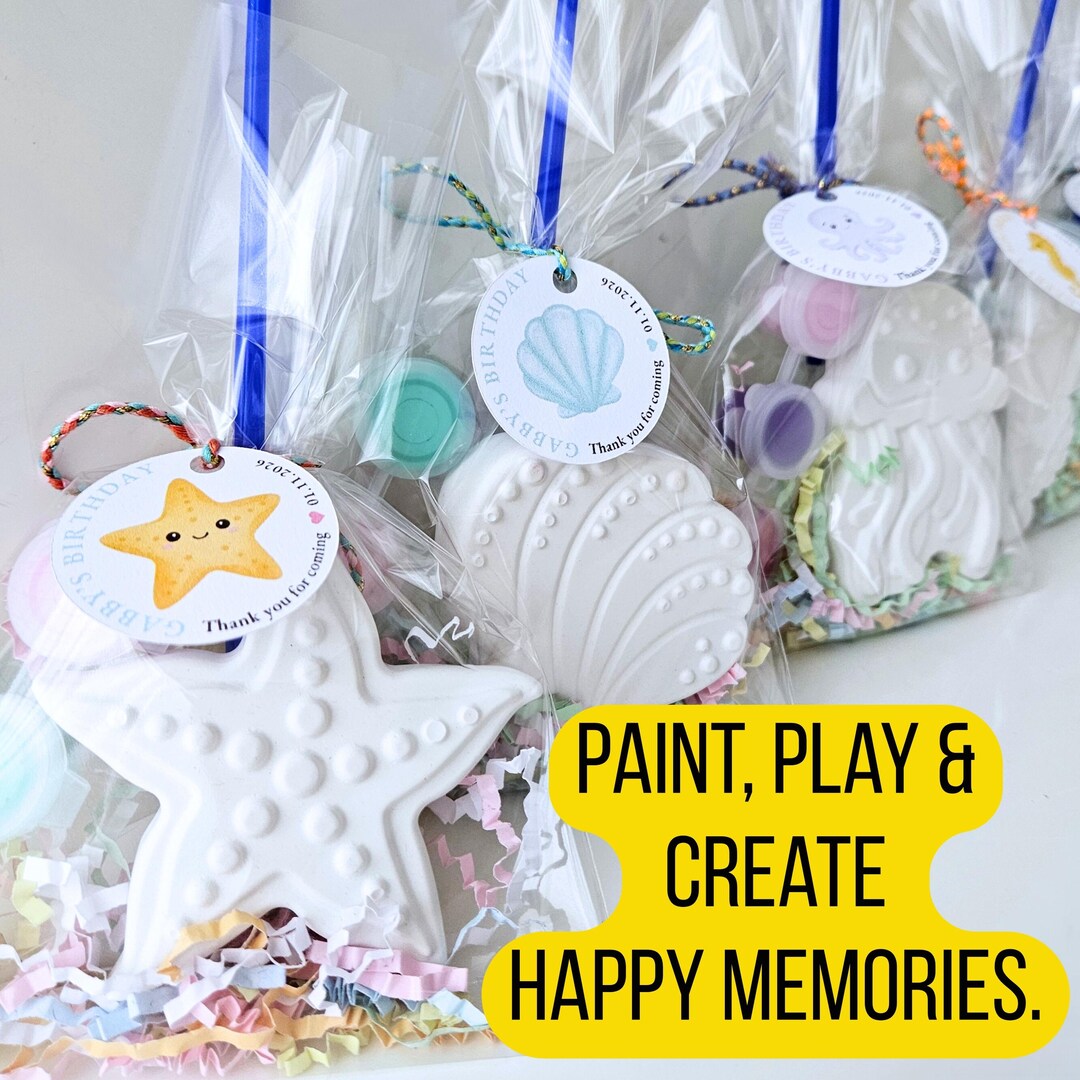 Personalized Ocean Theme Plaster Painting Kit for Kids | Sea Animal ...