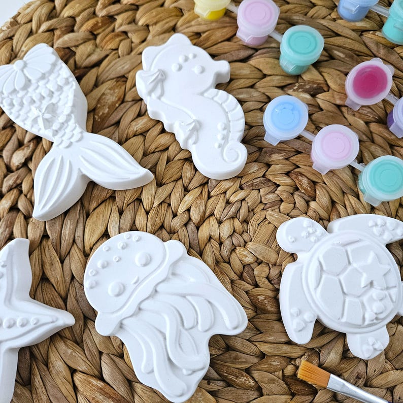 Under the Sea Themed Party, Plaster Painting Kit| Sea Animal Party ...