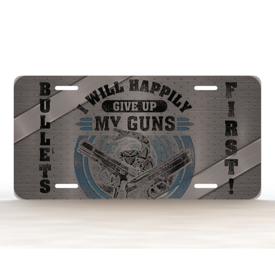 Show Your Support: 2nd Amendment Novelty Car License Plate - Etsy
