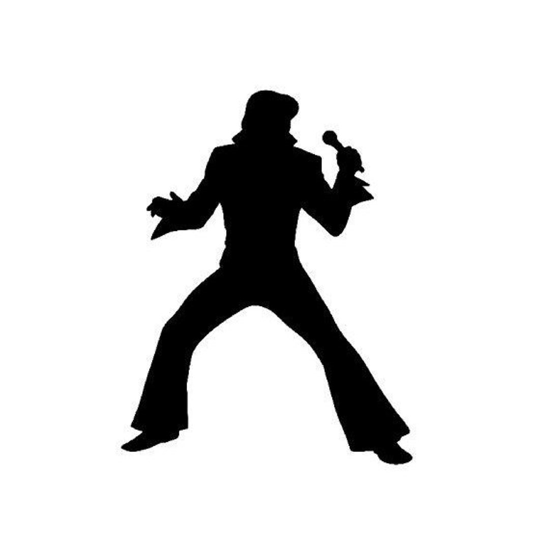 Elvis Presley Vinyl Decal Sticker: Rock Royalty for Your Window, Laptop ...