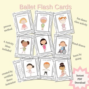 Ballet Flash Printables, Ballet Activity, Flash Cards, Ballet, Pre ...