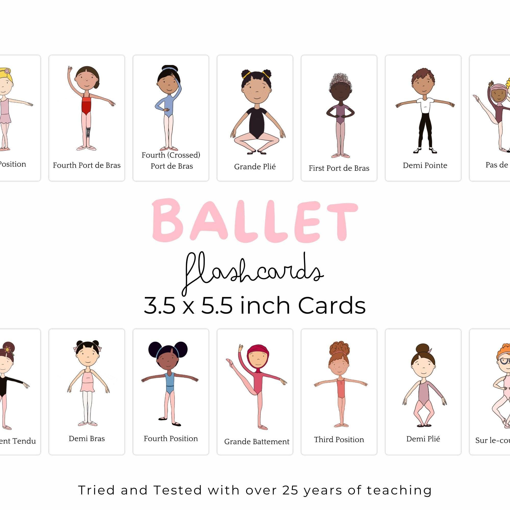 Flashcards, Ballet Flashcards, Ballet Terms, Beginner Ballet, Dance ...