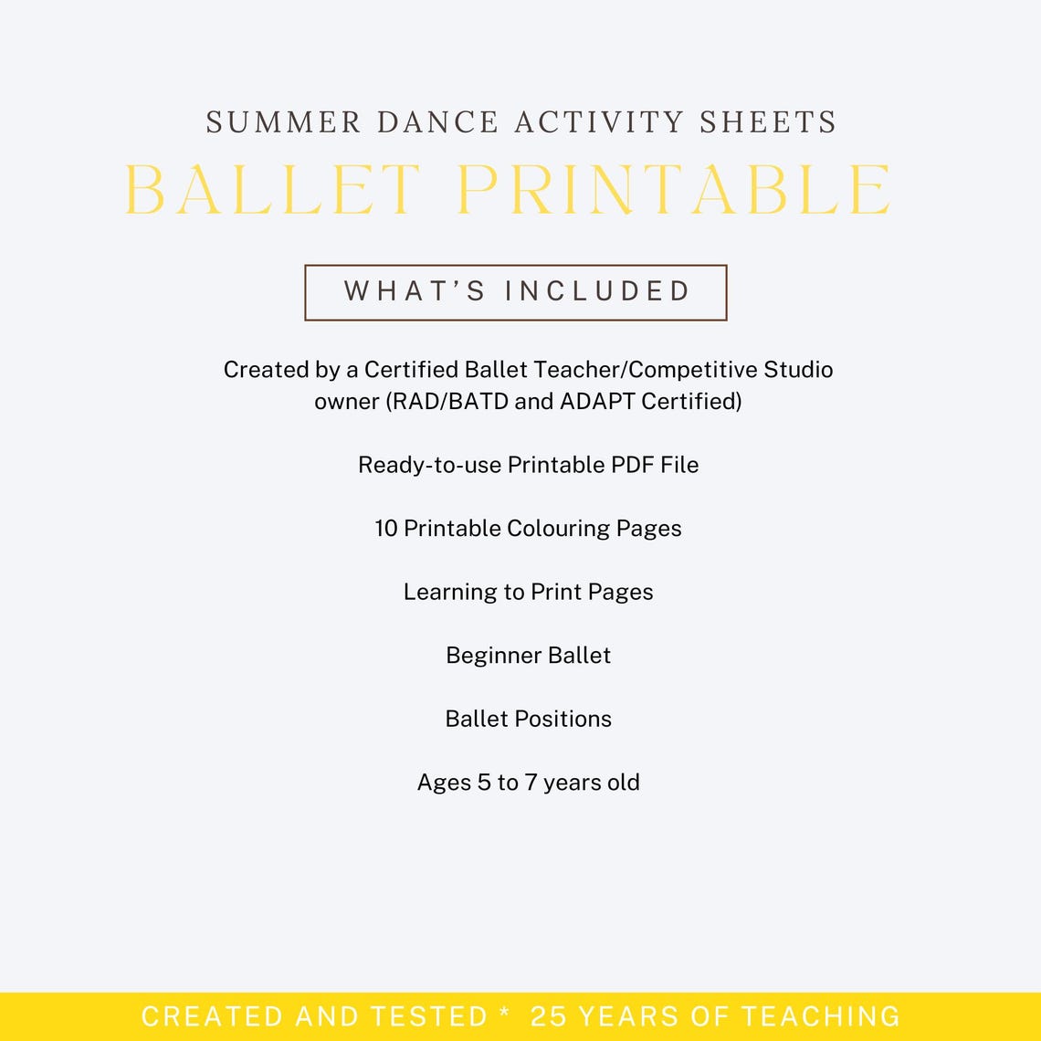 Ballet Positions Coloring Pages: Dance Learning Activity (PDF Printable ...