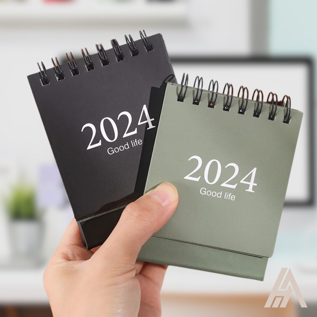 Calendar 2024, mini calendar 2024, cute calendar 2024, desk calendar ...