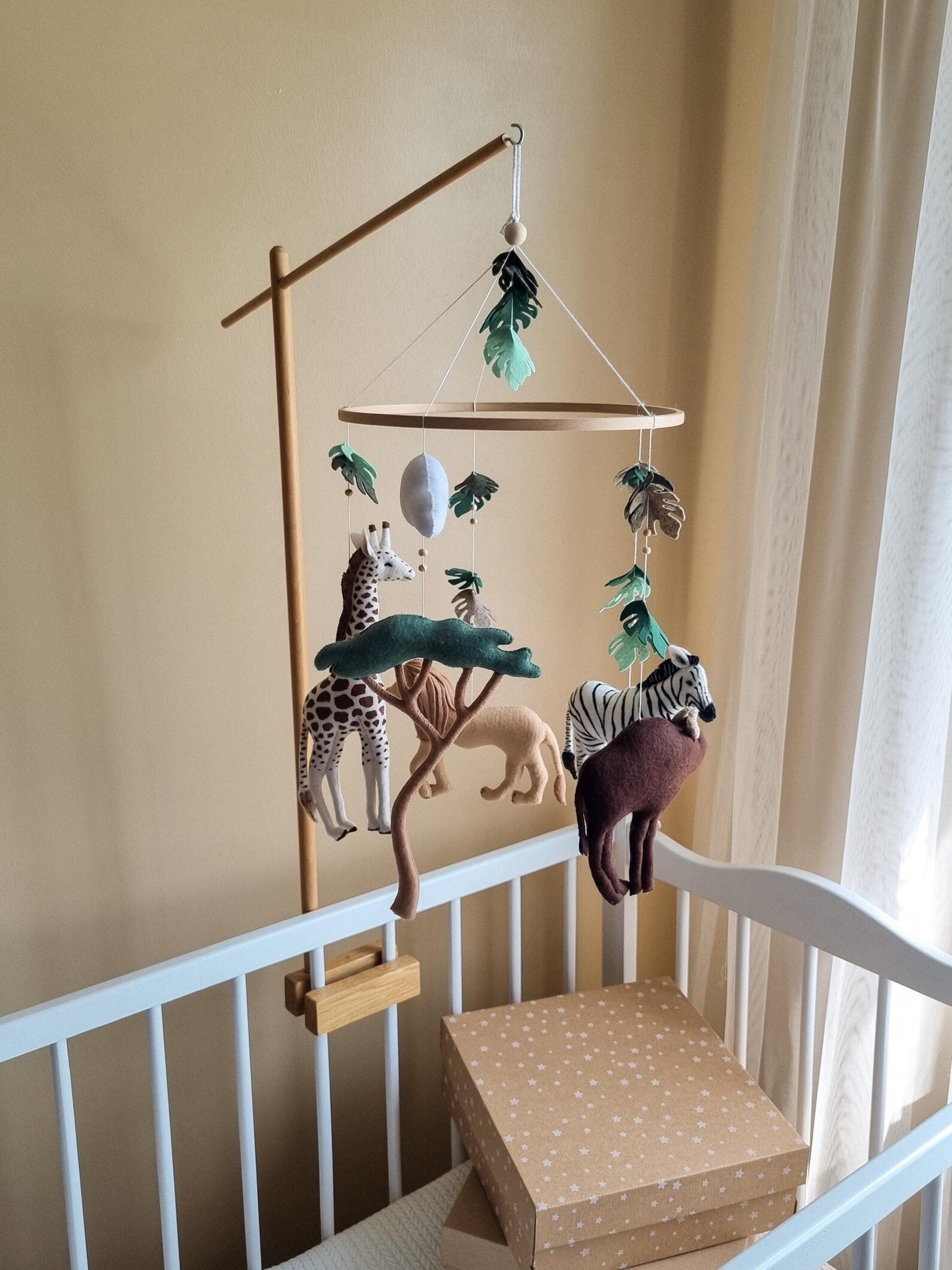 Safari Baby Mobile. Wild African Animals Mobile. Africa Cot Mobile for ...