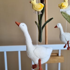 Baby Crib Mobile Geese, Nursery Mobile Goose, Cot Hanging Mobile, Farm ...