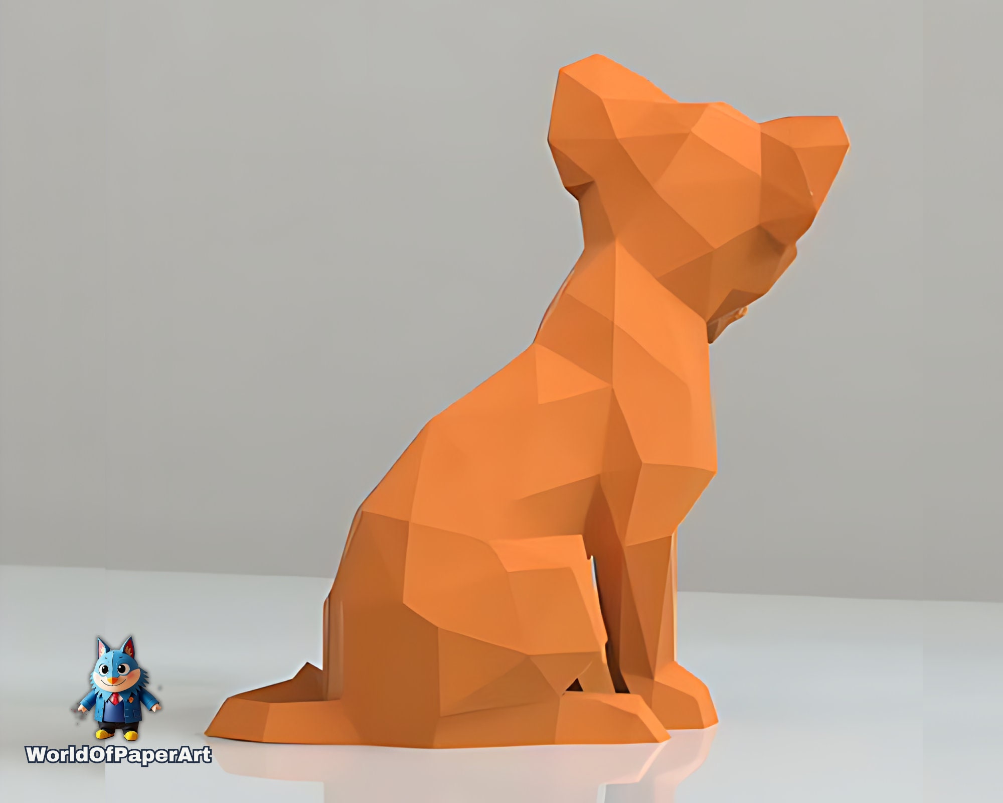 Lion Baby Papercraft Template Set Diy 3D Origami for Home Decor and ...