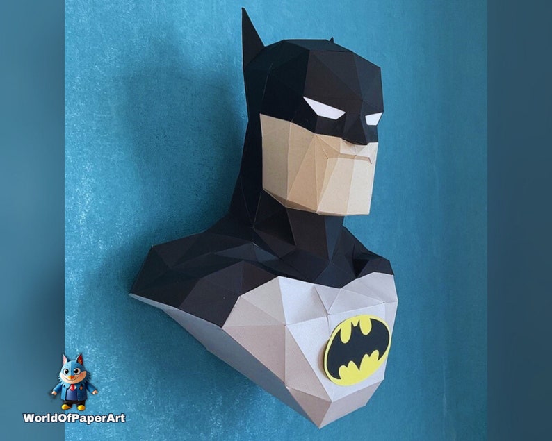 Super Hero Papercraft, Comic Character, 3D Origami , DXF, PDF Template ...