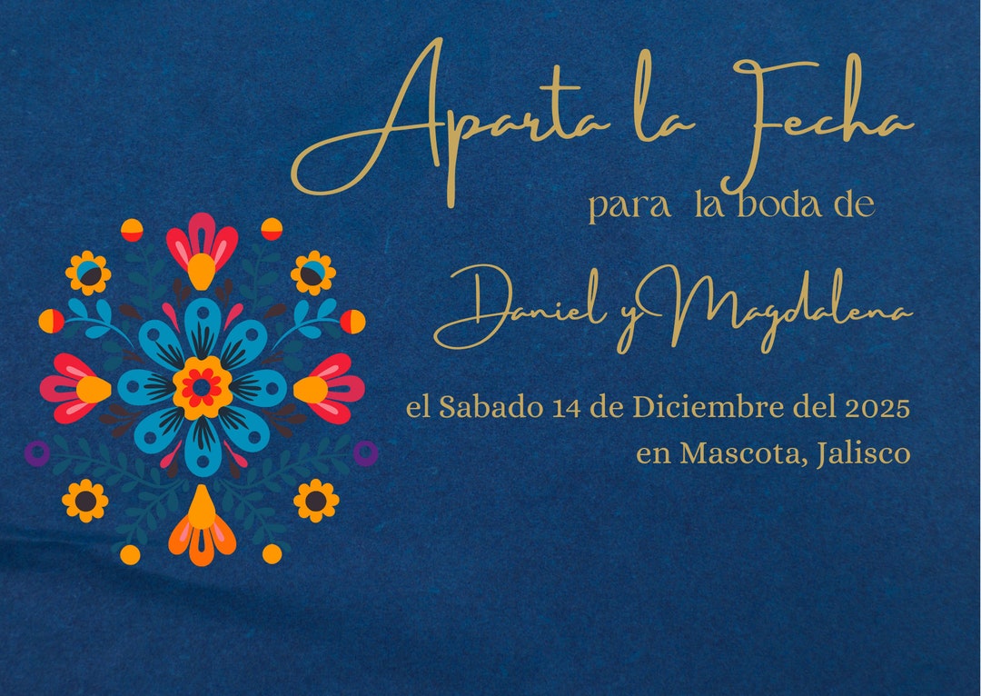 Mexican Themed Save the Date - Etsy