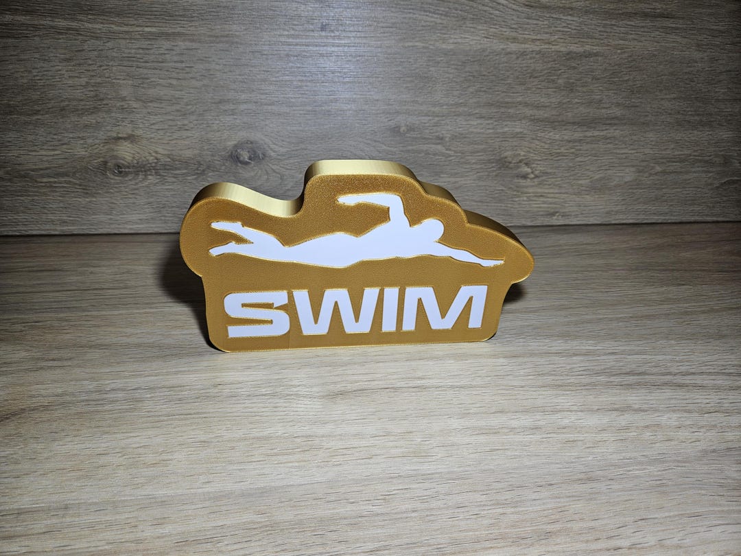 SWIM 3D Printed Motivational Lightbox, Male Form - Etsy