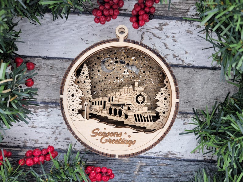 Laser Cut 3D Christmas Ornaments - Unique Holiday Decorations ...