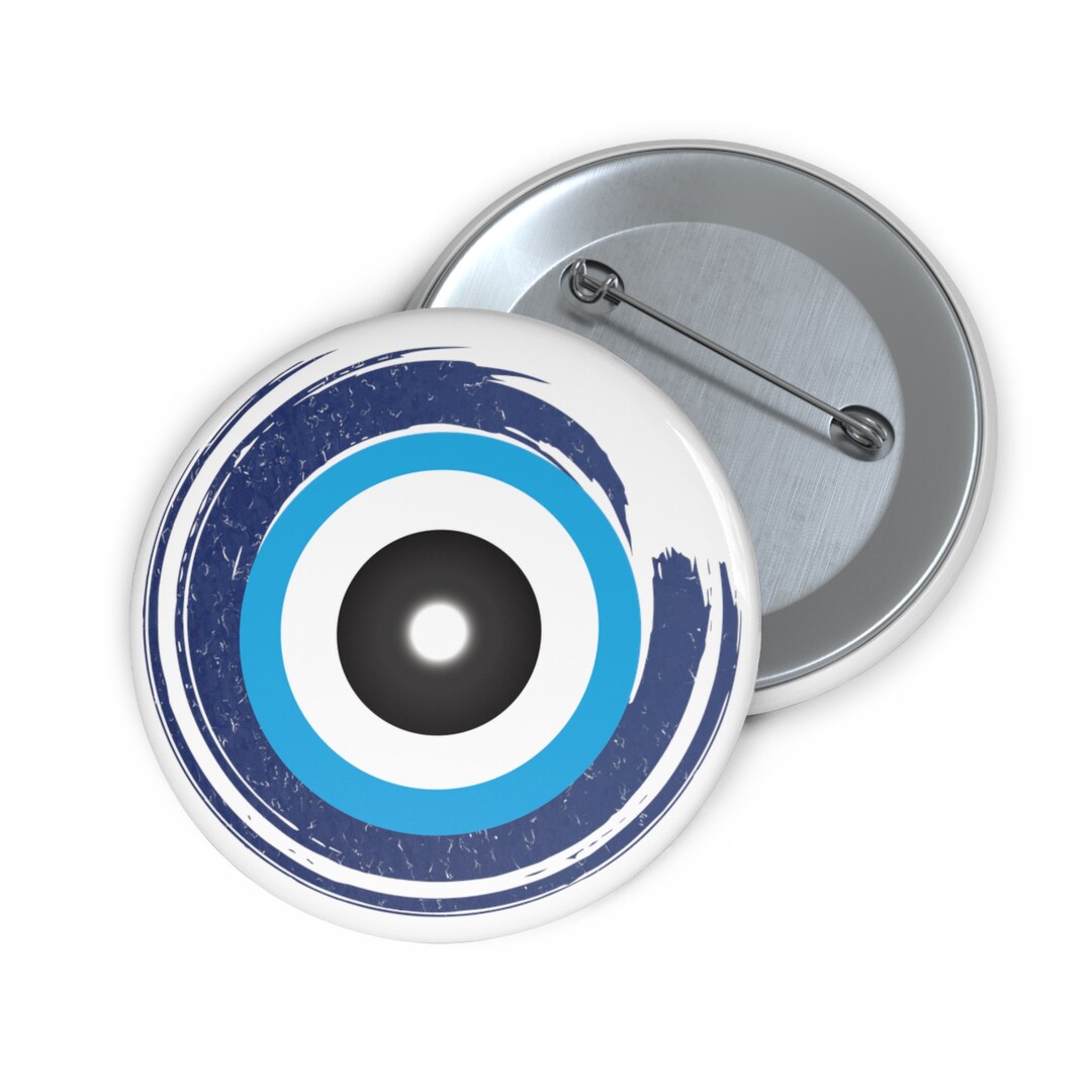 Evil Eye Pin Button - Etsy