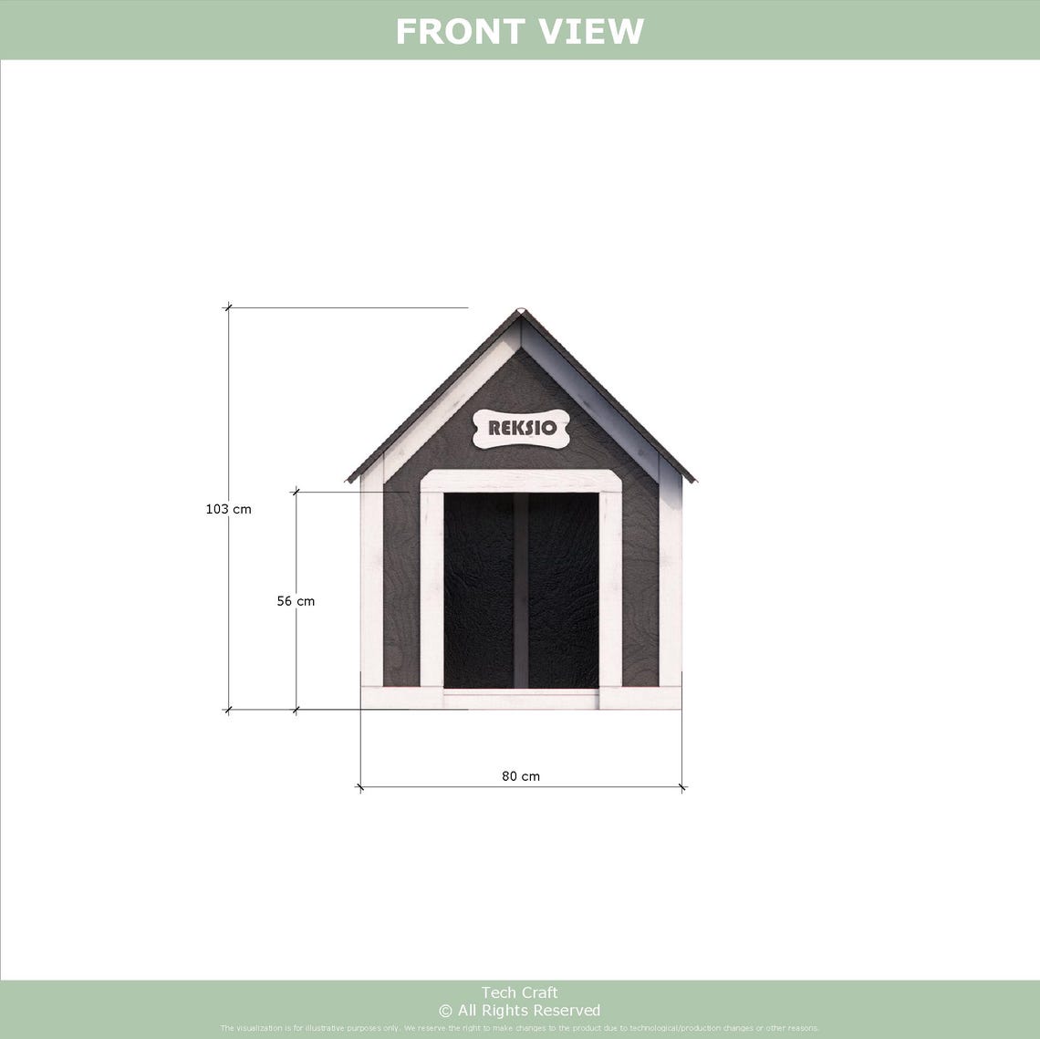 DIY Dog House Plans PDF XL Insulated Pet Kennel Shingle Gable Roof ...