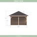 3x3m GAZEBO DIY Plans PDF Pergola Pavilion Shingle Hip Roof Digital ...