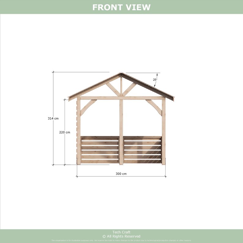 3x3m GAZEBO DIY Plans PDF Pergola Pavilion Shingle Gable Roof Digital ...