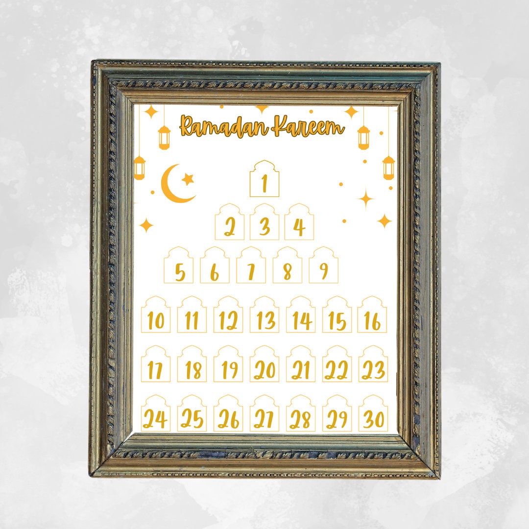 Ramadan Count Down Calendar - Etsy