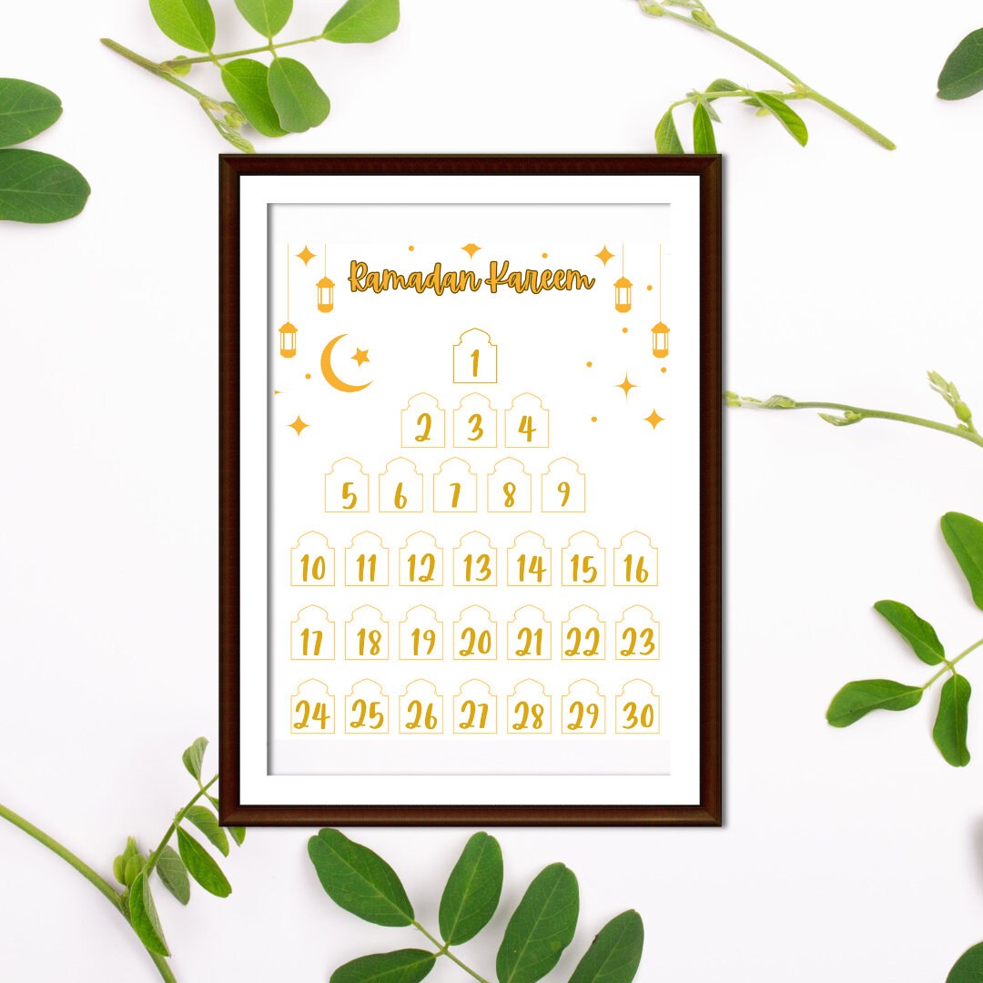 Ramadan Count Down Calendar - Etsy