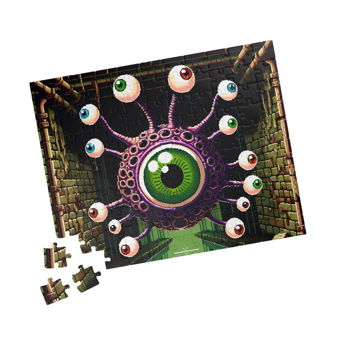 Dive Into Dungeon Depths: Behold the Eye Beast Puzzle Adventure - Etsy