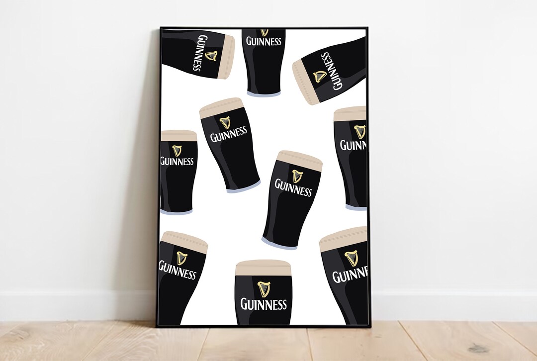 Guinness Print Pint Print Beer Print Wall Art Ireland Print Wall Decor ...