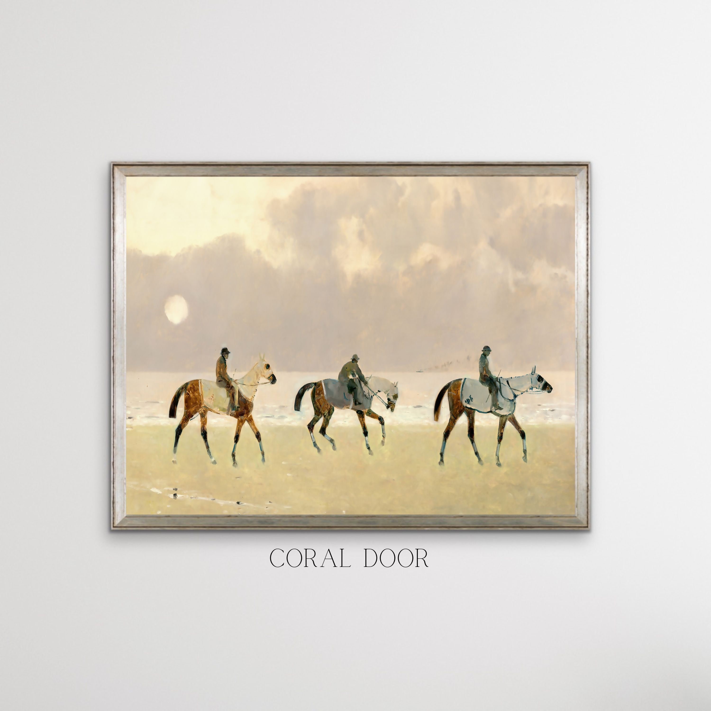 Vintage Horse Painting, Equestrian Wall Art, Farmhouse Decor, Museum Quality Giclee Print ...