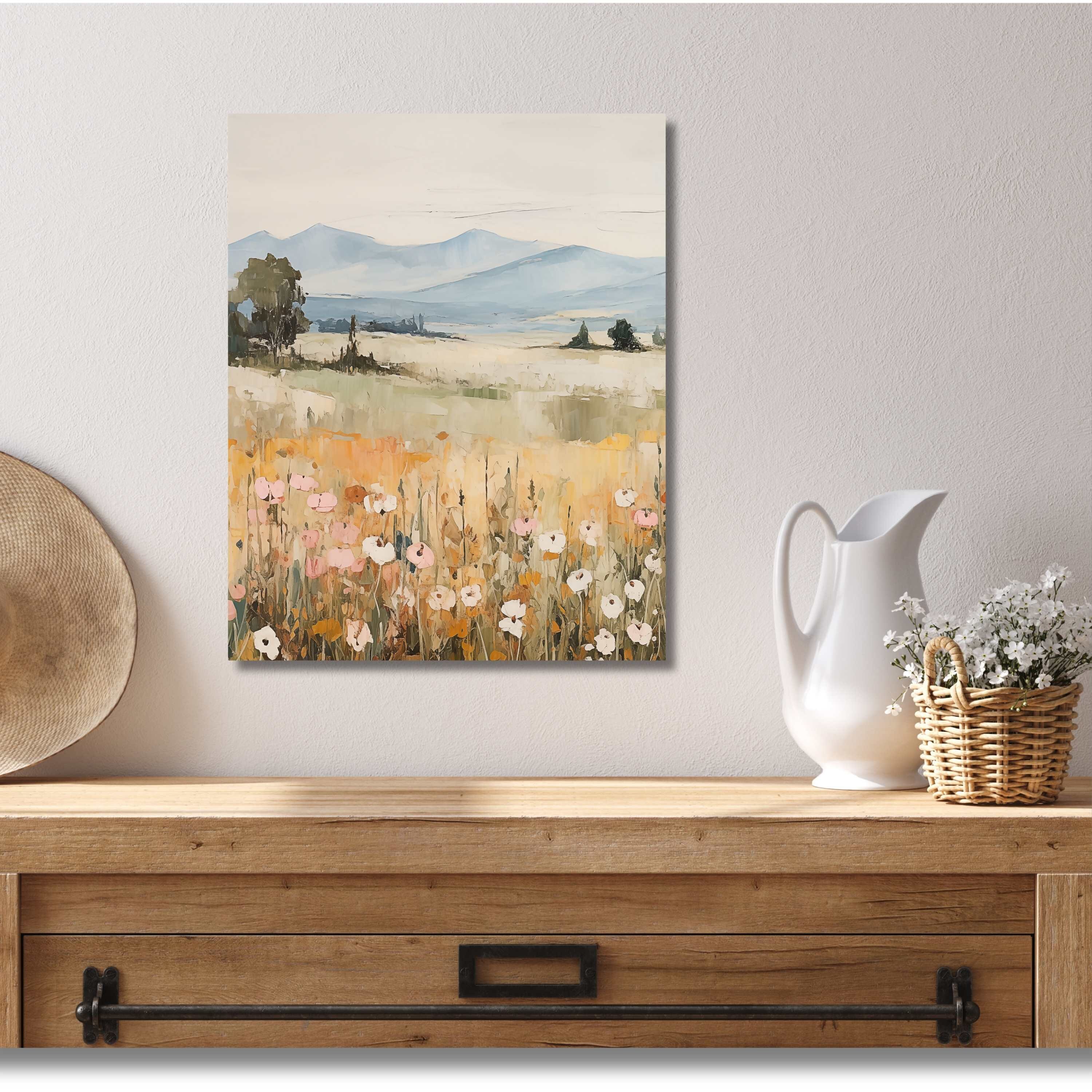 Appalachian Trail Portrait, Landscape Painting Wall Art, Modern Vintage ...